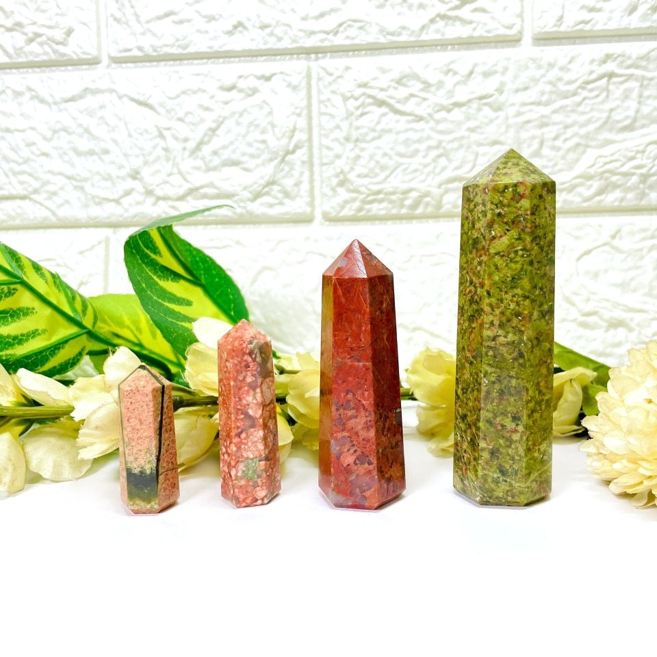 Shop Genuine Unakite Tower Online | Physical & Emotional Healing