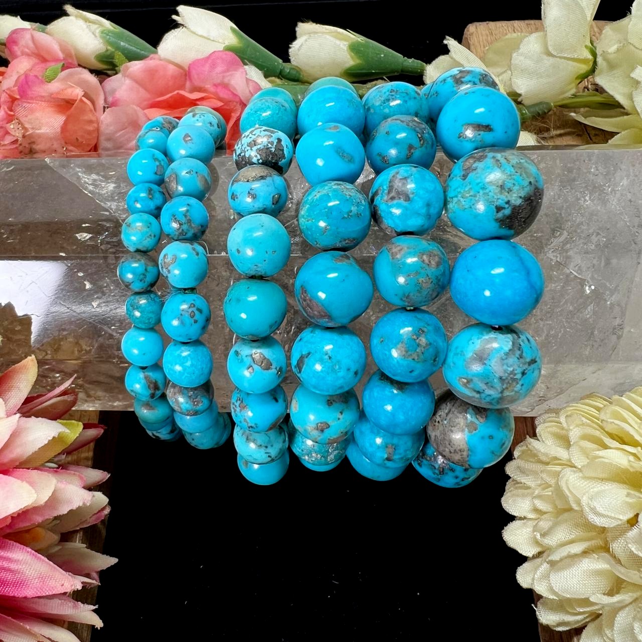 Genuine Iranian Turquoise/Firoza Bracelet Online at Talk to Crystals