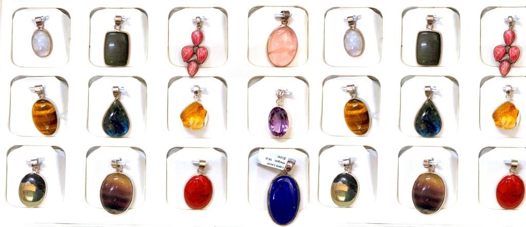 Crystal Locket Pendant | Natural Healing Crystal Stone Pendants Necklace