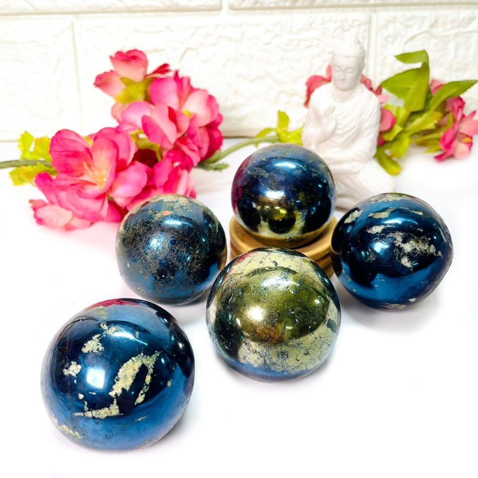 Buy Rare Covellite Spheres | Dream Realization | Talk to Crystals