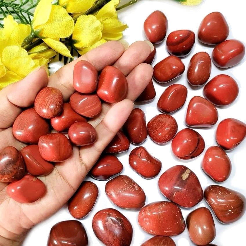 Red Jasper Tumble Stone for Grounding and Stability - Talk to Crystals
