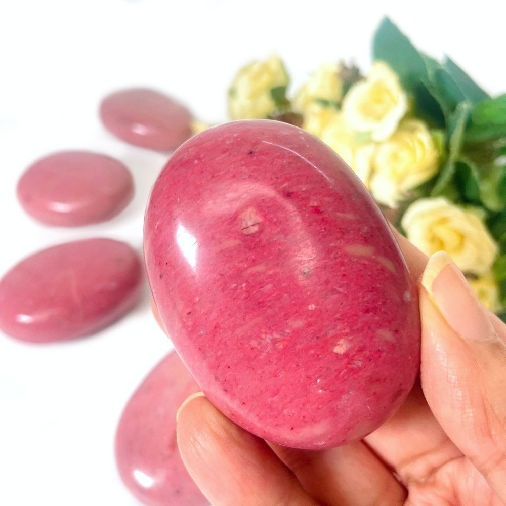 Shop Genuine Thulite Palmstone Online | Talk to Crystals