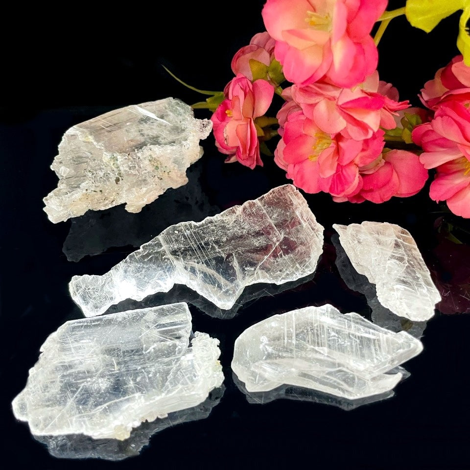 True clear Selenite Slices - RARE | buy crystals online