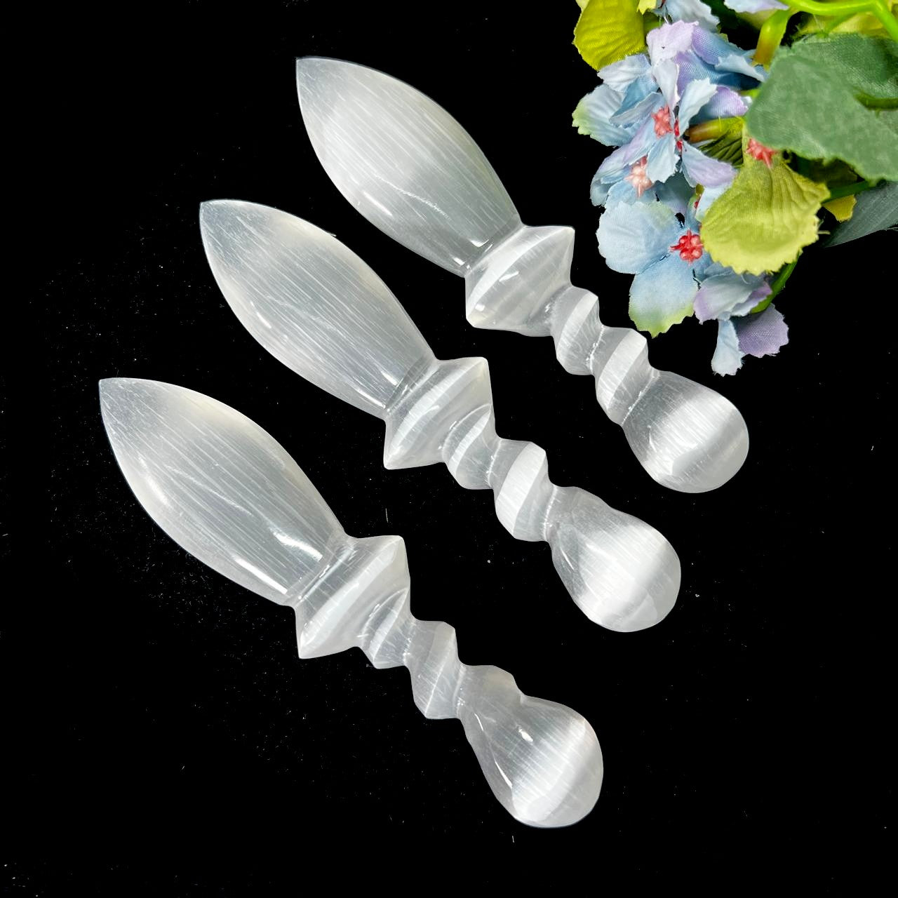 Selenite Dagger for healing online at Talk to Crystals