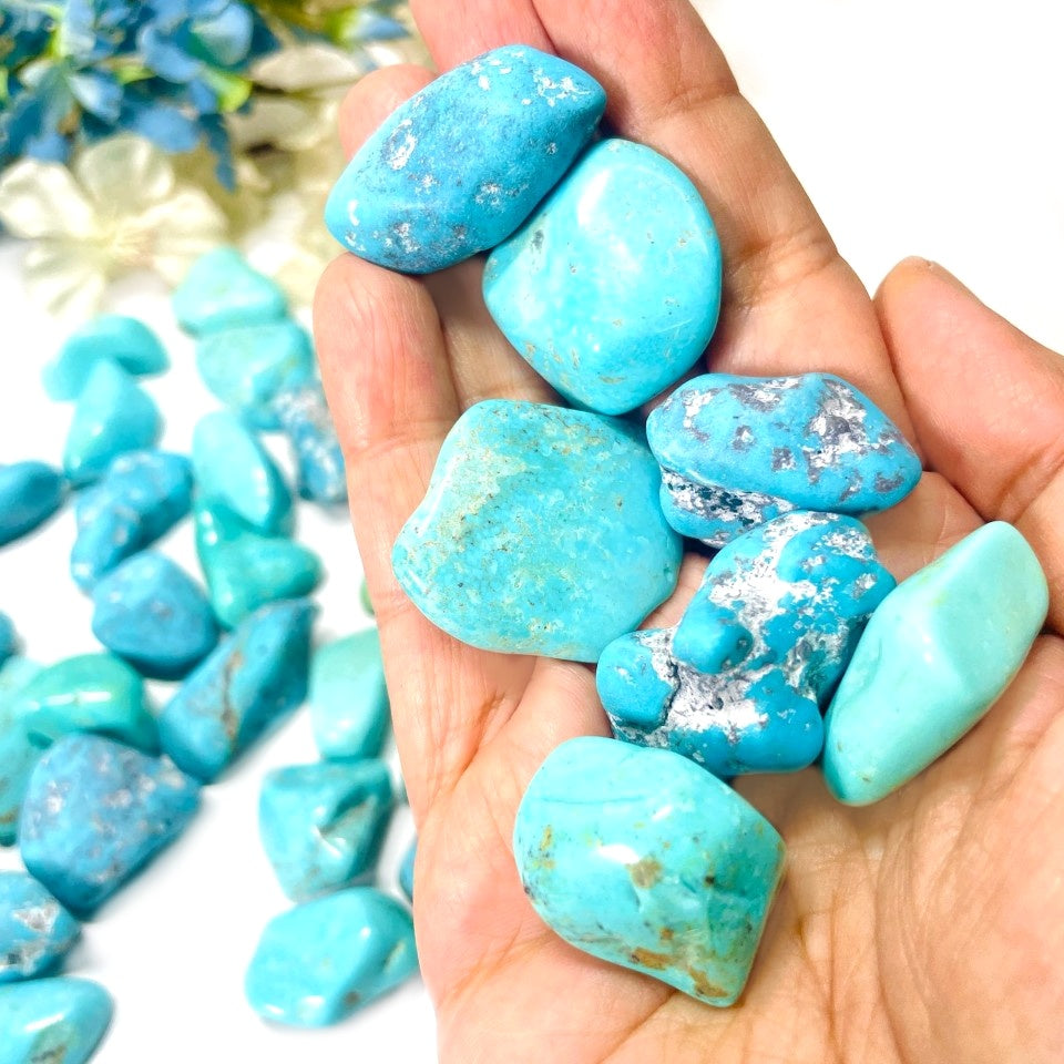 Shop Genuine Arizona Turquoise Tumble Online - Talk To Crystals