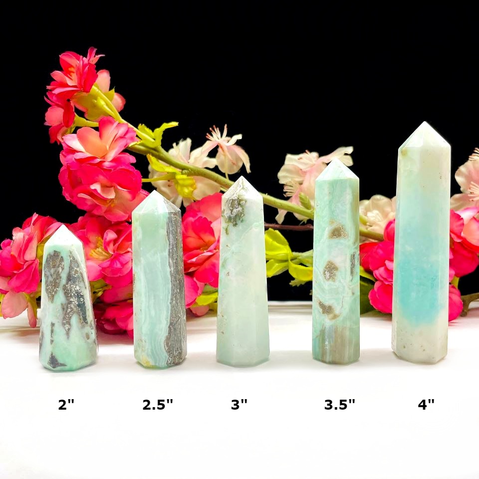 Shop Genuine Carribean Calcite Tower Online - Talk to Crystals