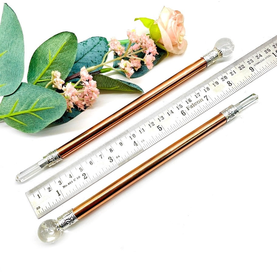 Shop Genuine Copper Wands with 7 chakra Online | Talk to Crystals