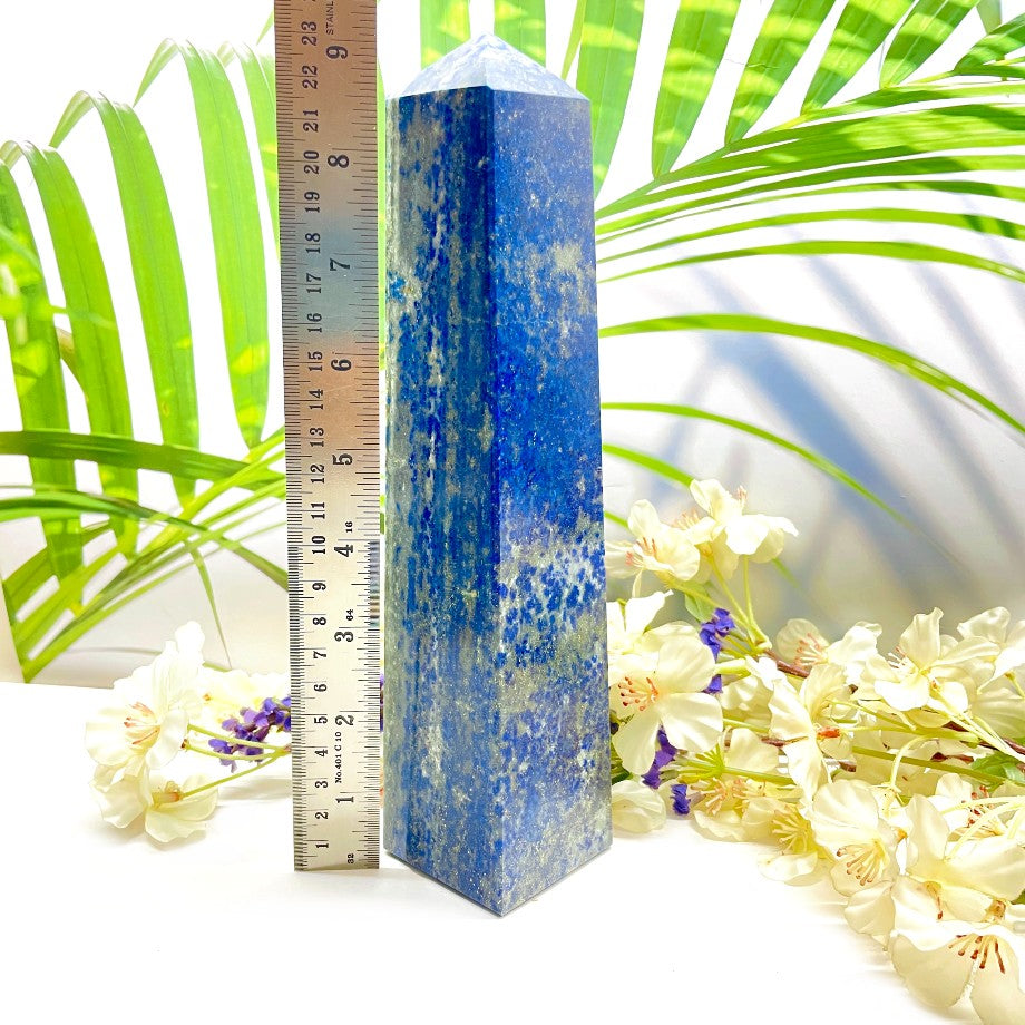 Buy Large Lapis Lazuli Obelisk Tower Online (Truth) - Talk to Crystals