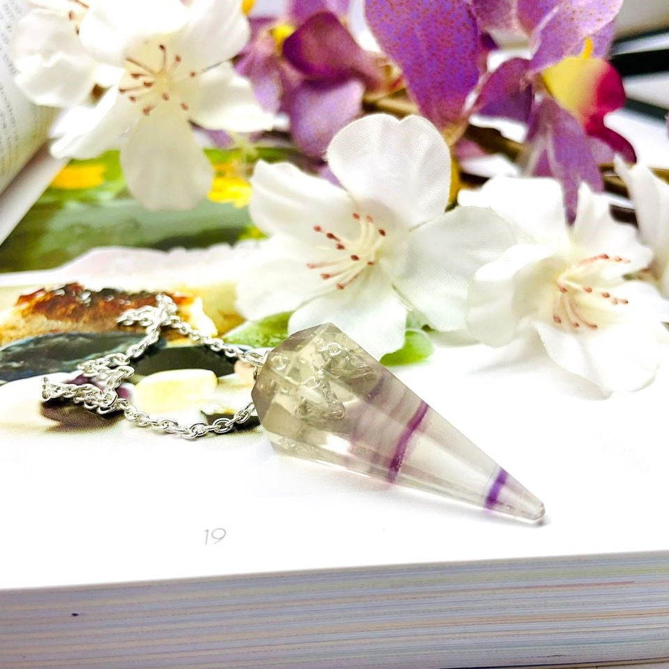 Multi Fluorite Cone Shaped Pendulum