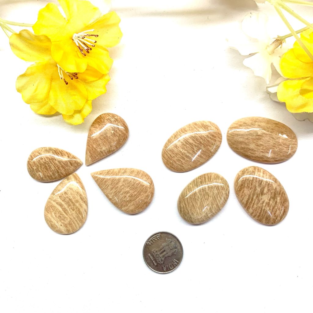 Peach Amazonite Cabochon - Buy genuine healing stones - Talk to Crystals