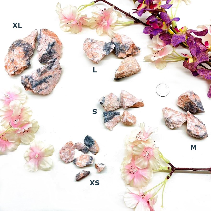 Shop Authentic Raw Pink Zebra Jasper online - Talk to Crystals