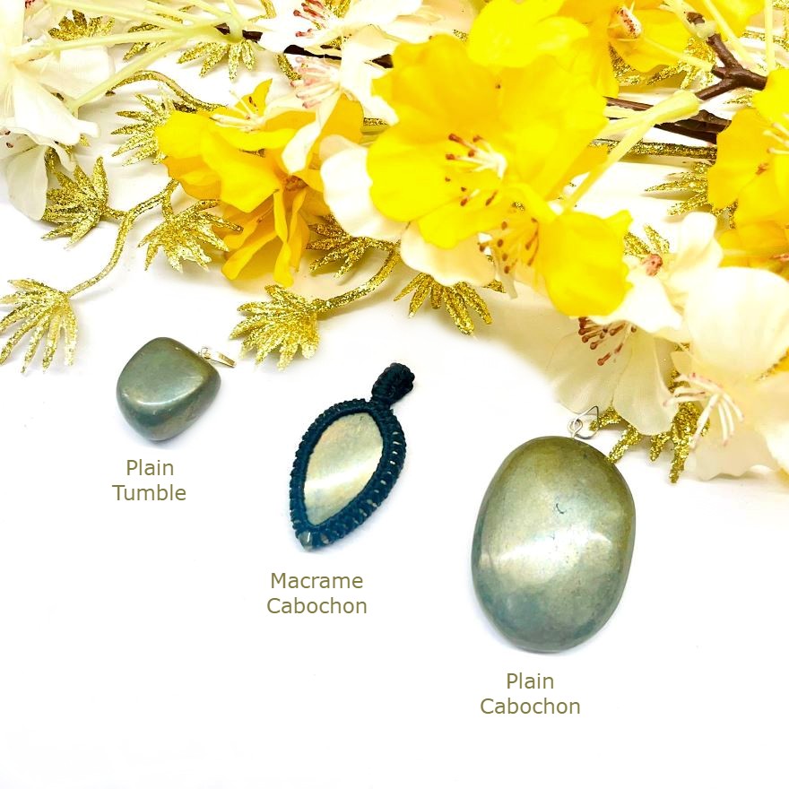 Buy Genuine Pyrite Smooth Pendants for Wealth online - Talk to Crystals