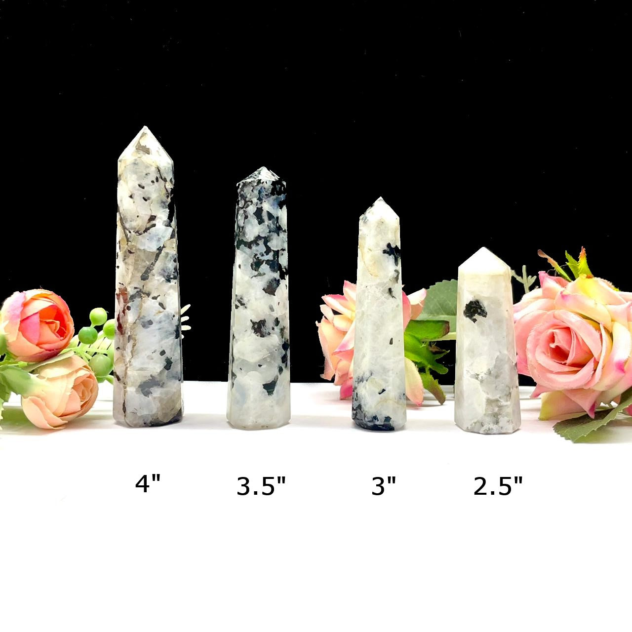 Shop Genuine Rainbow Moonstone Tower Online - Talk To Crystals