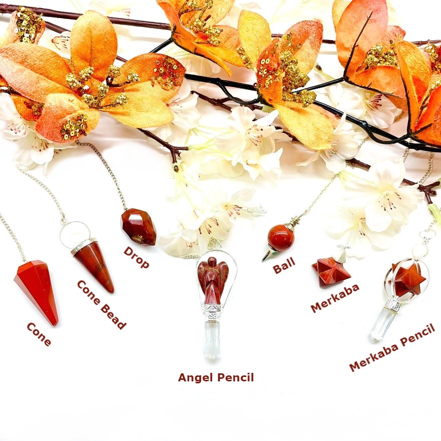 Shop Genuine Red Jasper Pendulum Online for Dowsing - Talk To Crystals