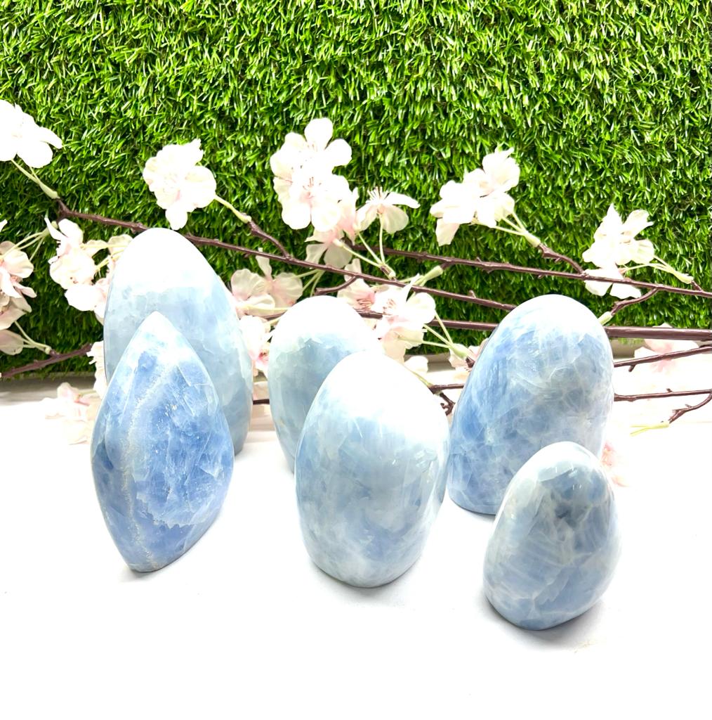 Blue Calcite Free Forms