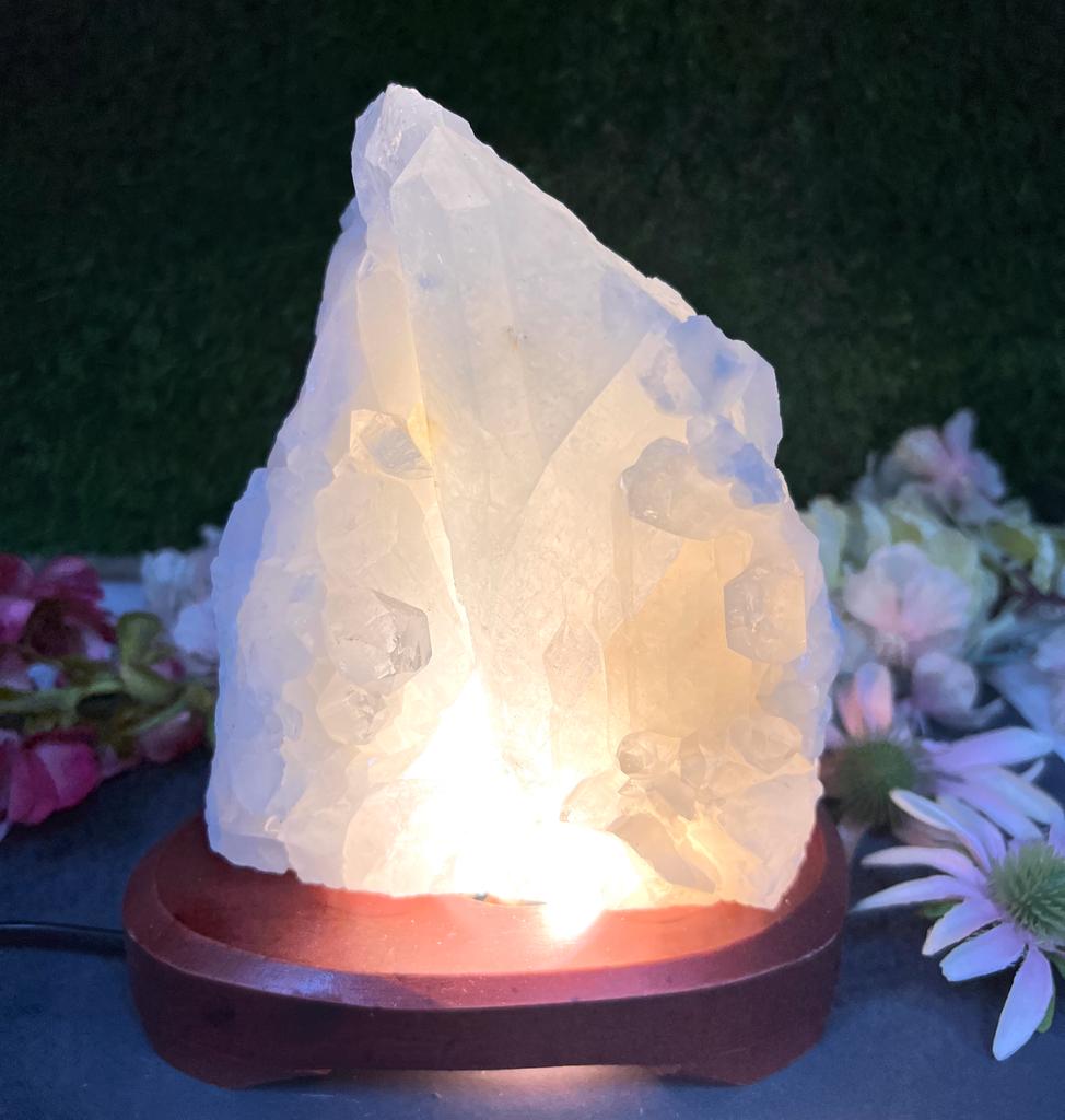 Buy Online Crystals Clear Quartz Lamp for Raising Vibrations