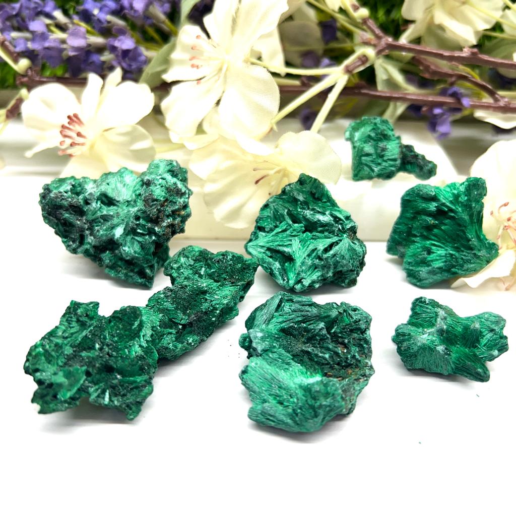 Fibrous Malachite Mineral Specimen