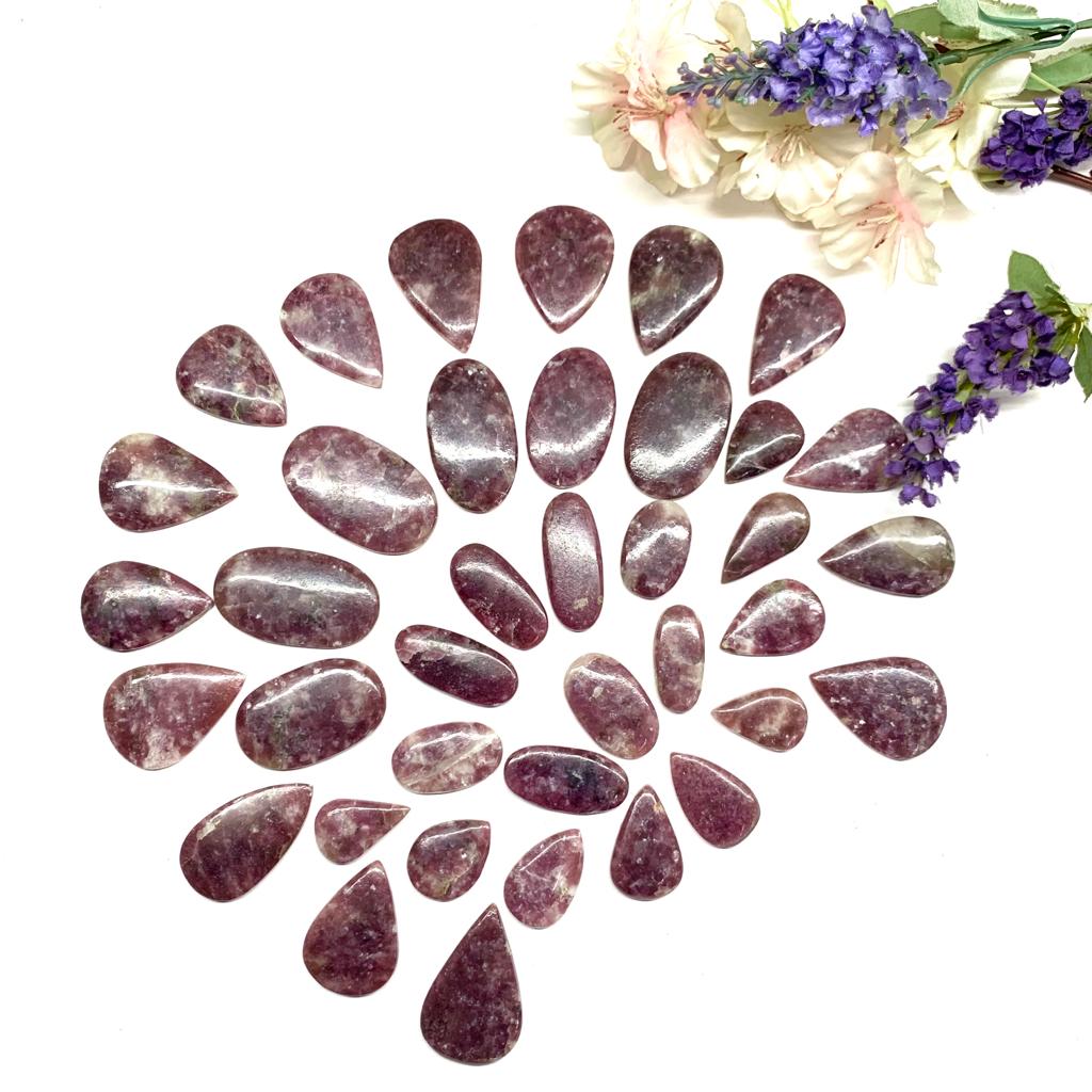 Shop Genuine Lepidolite Cabochon Online - Talk to Crystals