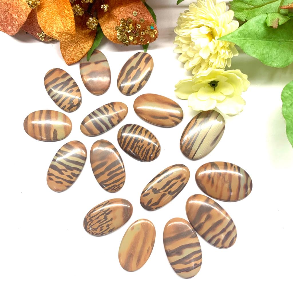 Shop Genuine Print Stone jasper Cabochon Online at Talk To Crystals
