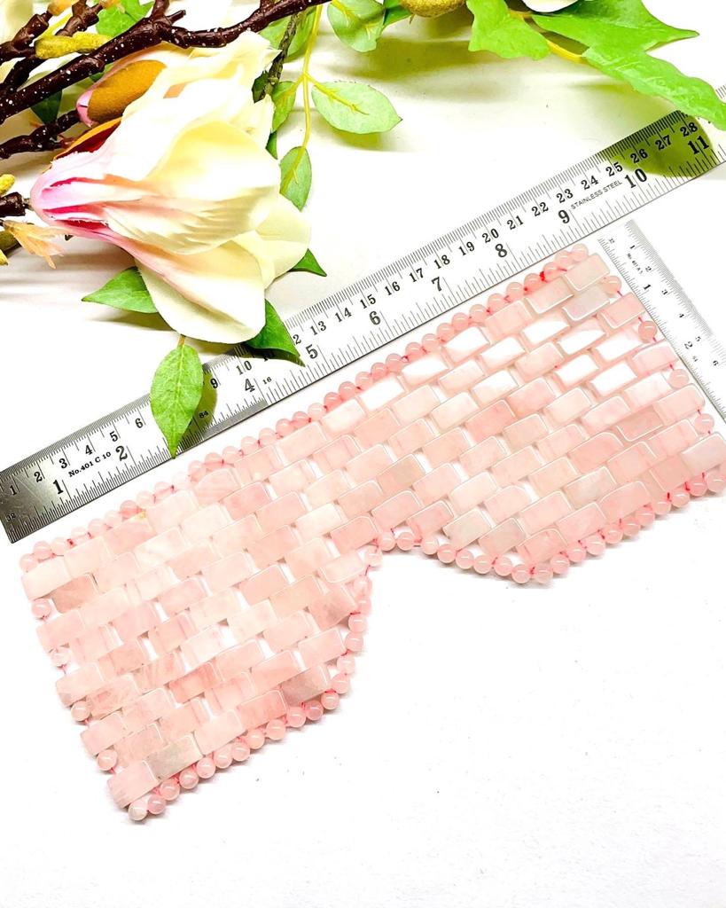 Rose Quartz Mask for healing stress with love online Talk to Crystals