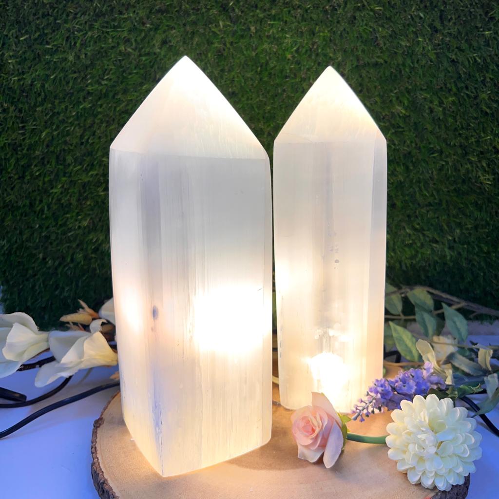 Buy Selenite Lamps for Warmth & Protection Online at Talk to Crystals
