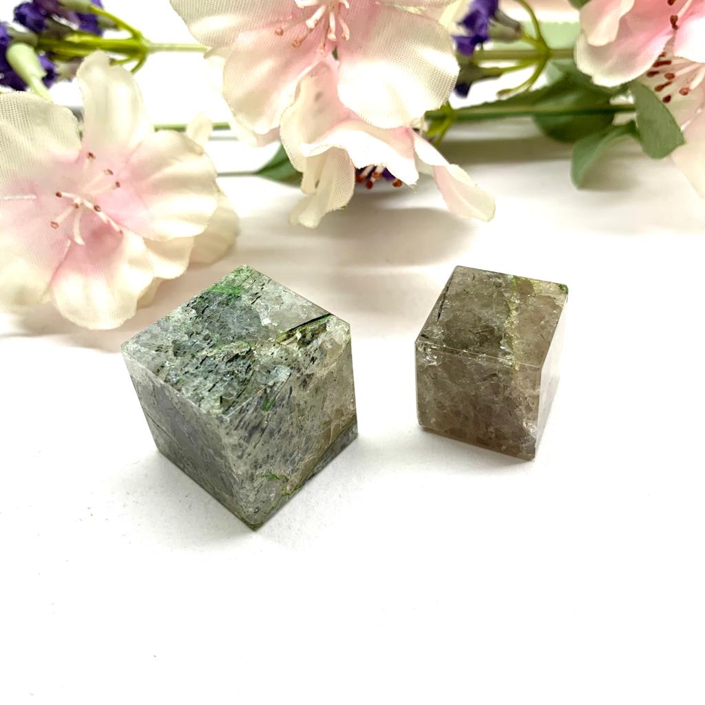 Black Rutilated Quartz Cube for Protection buy crystals online
